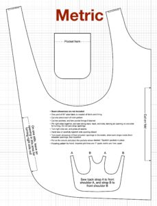 Free Japanese smock apron pattern - a Small and Delicious Life